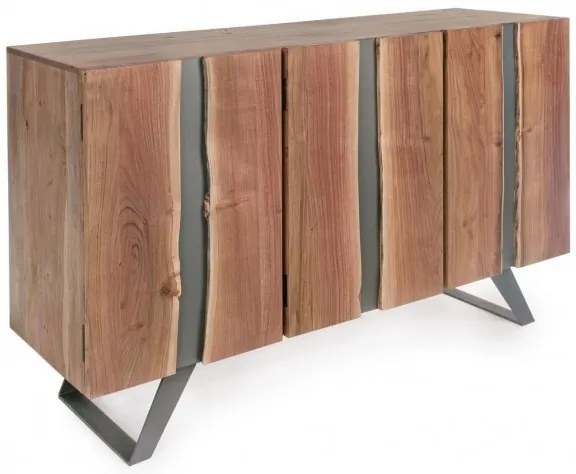 BIZZOTTO komoda ARON se 3 dvířky 90x145 cm 0745488