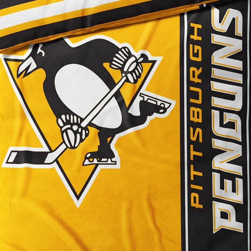 Mikroplyšové povlečení NHL Pittsburgh Penguins Belt