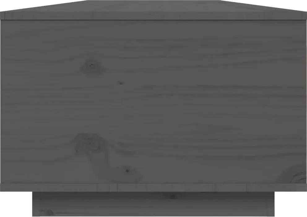 vidaXL Konferenční stolek 80x50x35,5 cm masivní borové dřevo [818262] Barva: Černá