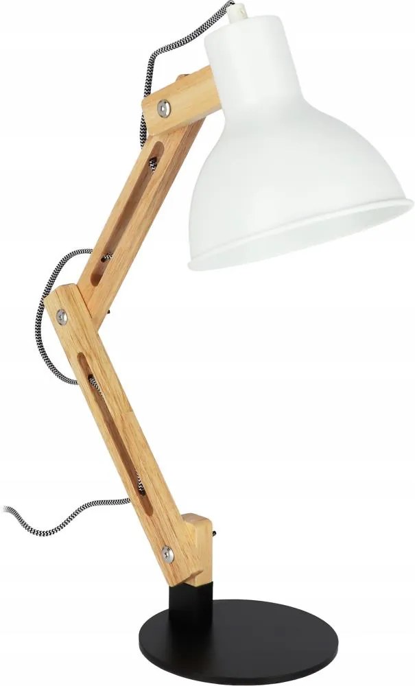 Stolní lampa 1xE27/40W/230V bílá/černá