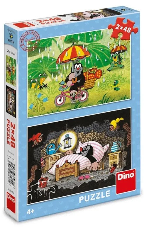 Dino Puzzle Krtkův den 2x48 dílků