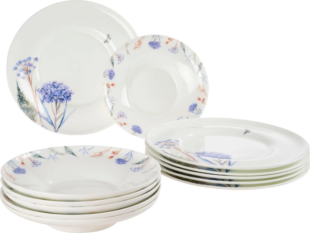 XXXLutz JÍDELNÍ SOUPRAVA jemný kostní porcelán (fine bone china) keramika Novel - Kolekce nádobí - 007136064501