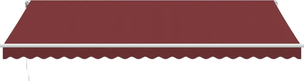 Automatická zatahovací markýza burgundská 500 x 350 cm 3214992