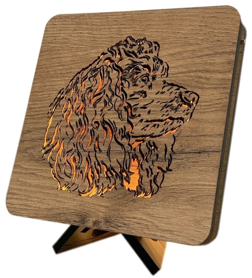 Li-Go "Pudl" lampa 19x19cm provedení povrchu: černá s patinou