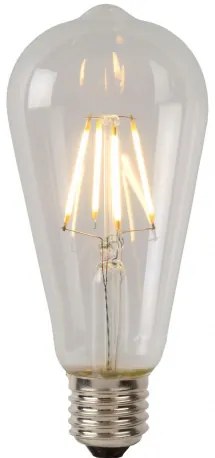 Lucide LED žárovka - okrasné vlákno - Ø 6,4 cm - stmívatelné - 1x5W 2700K - Průhledné 49015/05/60