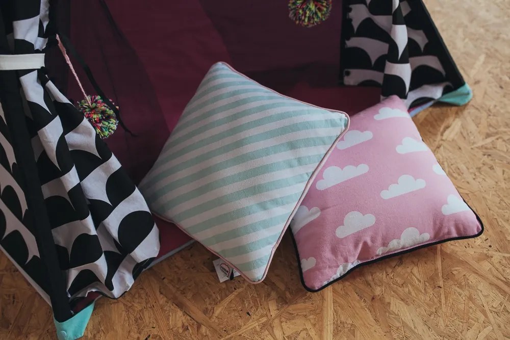 Vigvam design Half Moon Teepee pro dívky - ČTVERCOVÉ BEZ DOPLŇKŮ