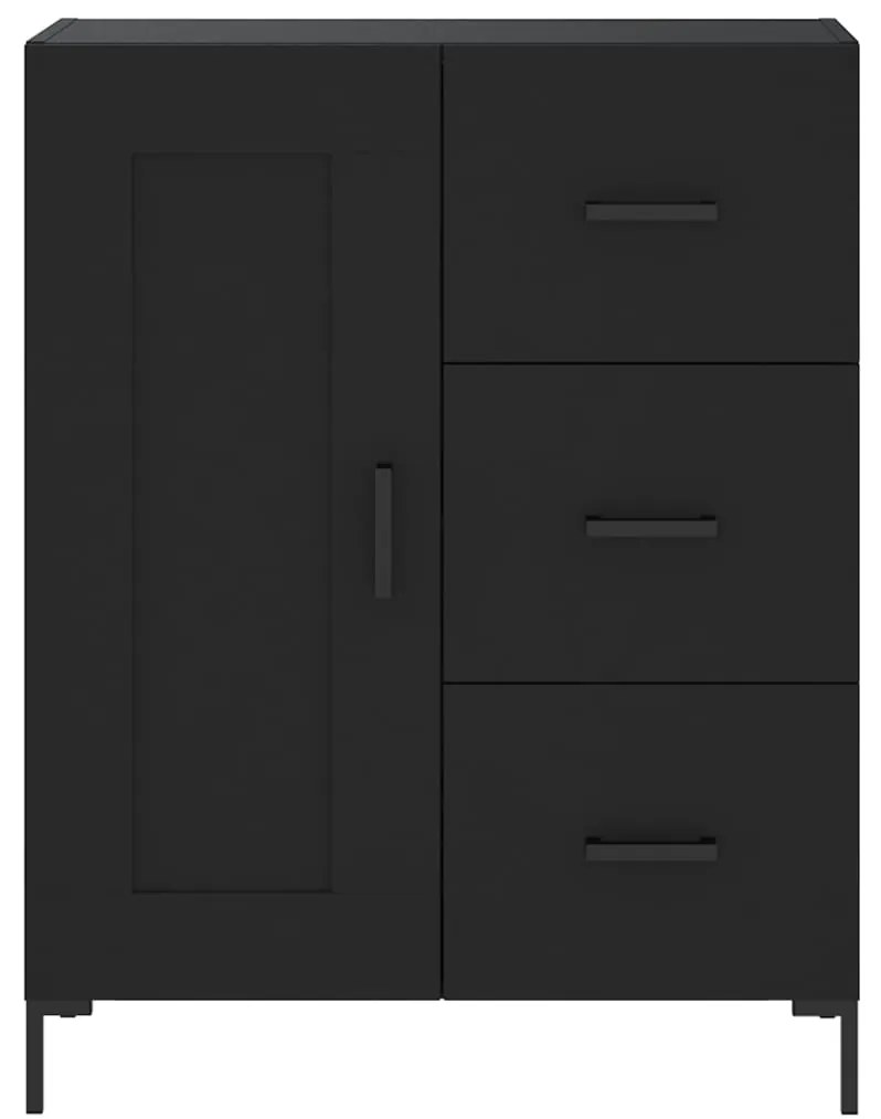 Skříň highboard černá 69,5 x 34 x 180 cm kompozitní dřevo - Default Title