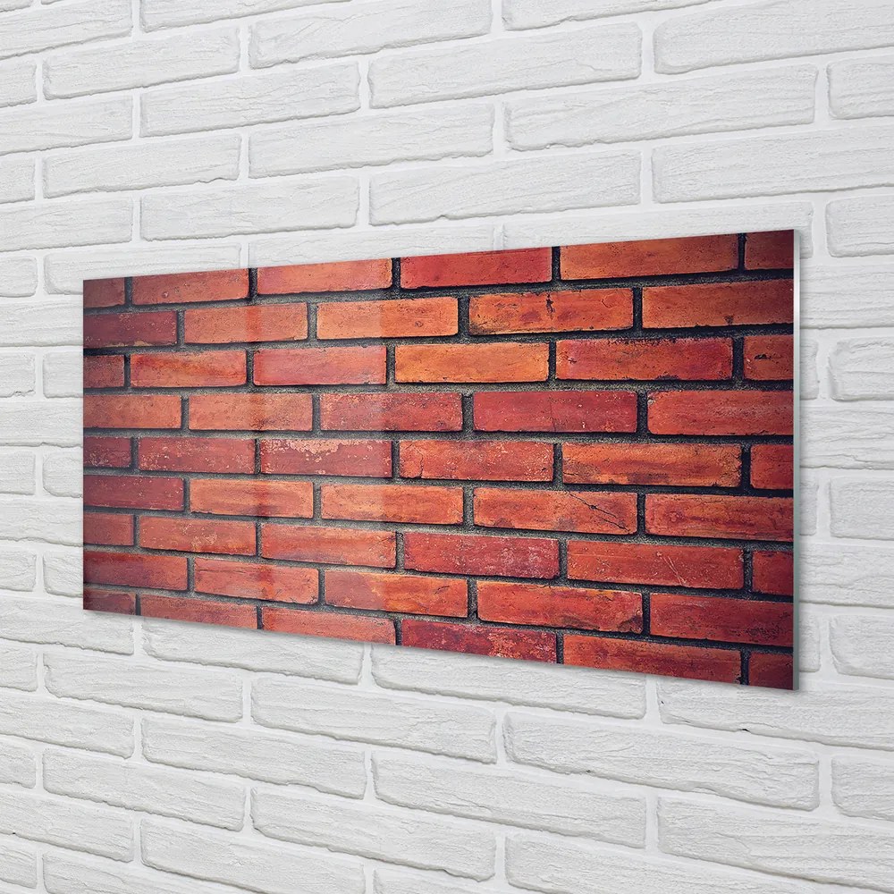 akrylový obraz Cihla kamenná zeď 140x70 cm