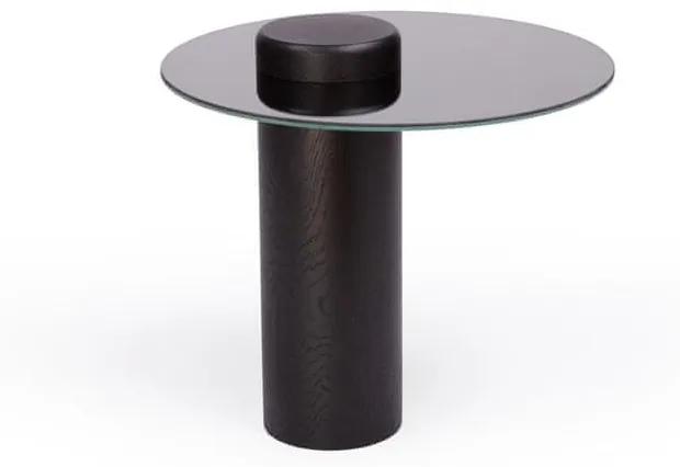 Intesi Stůl TYK 500 dub černý, zrcadlová deska