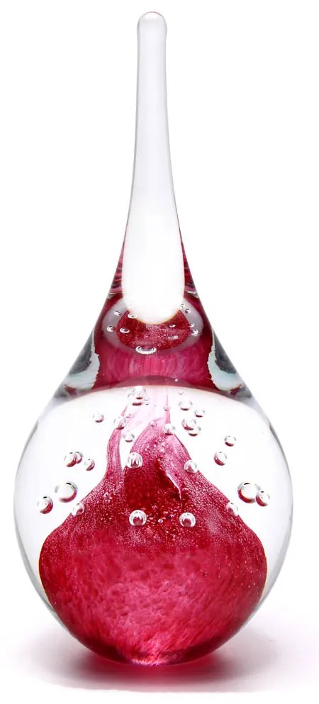 Skleněné těžítko - dekor 02, Růžová, 25 cm | České sklo od Artcristal Bohemia