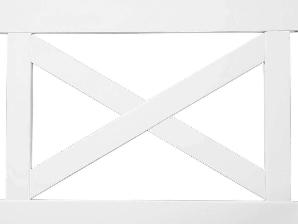 Stůl z akátového dřeva 100 x 55 cm bílý BALTIC II Beliani