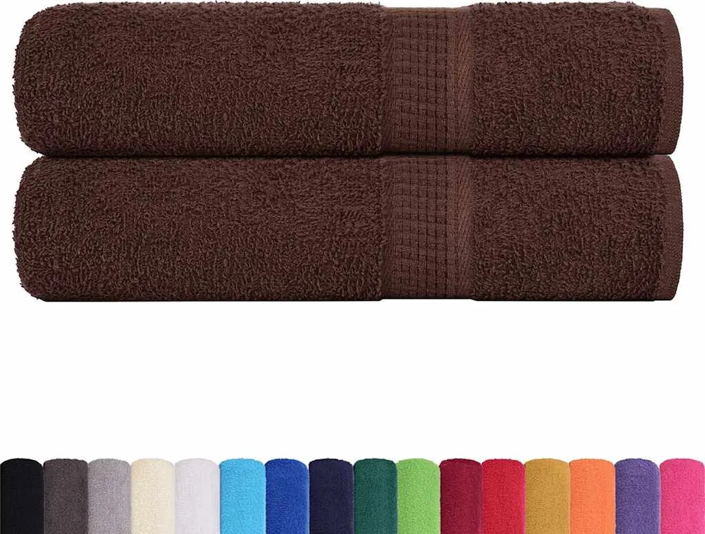 Ručníky FROGN 2 ks hnědé 50x100 cm 360 g/m² 136758