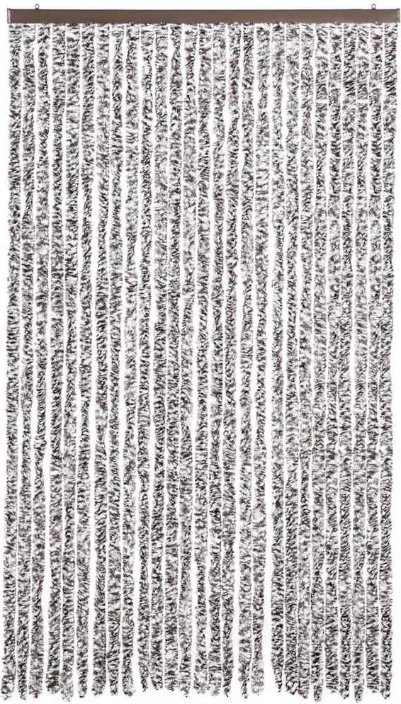 Závěs proti hmyzu hnědý a béžový 118 x 220 cm Chenille 315131