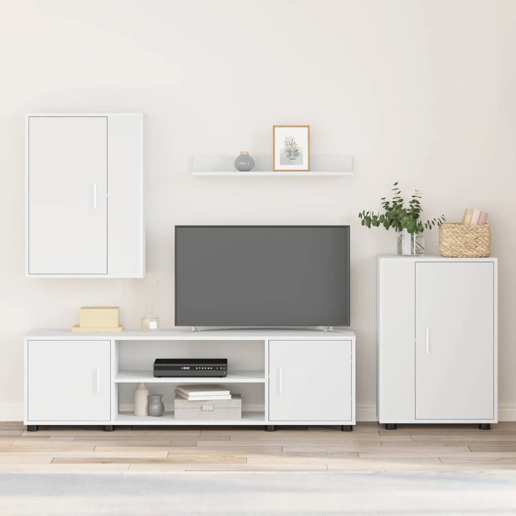 Sestava TV skříněk Bílá Kompozitní dřevo 3397896