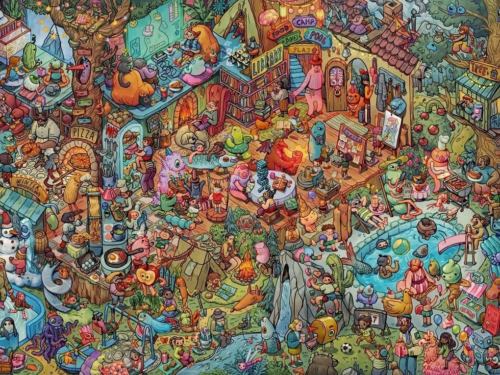 Heye puzzle zábava s přáteli 1500 dílků