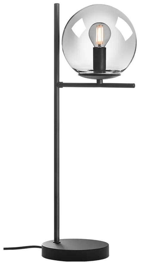 Smarter 01-3073 stolní lampa Boldy, pískově černé, kouřové, 1xE14, 51,5cm