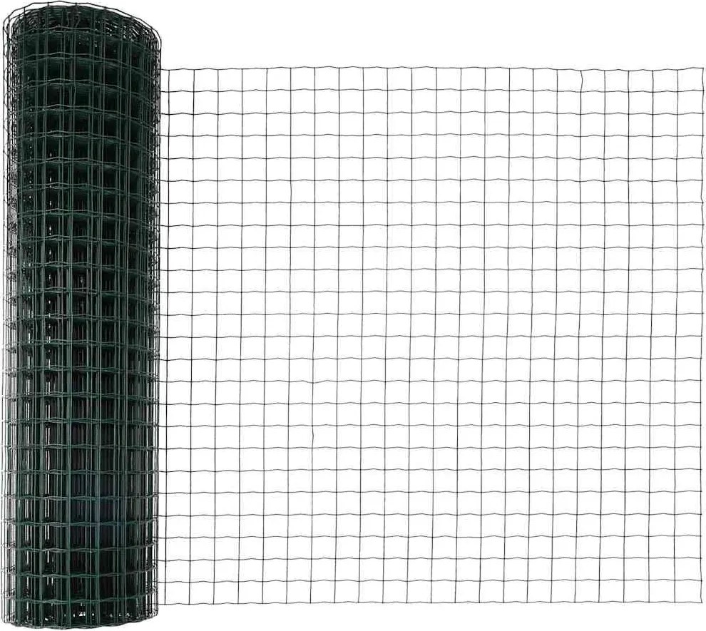 Euro plotové kotvení 10 x 1,4 m Ocel potažená PVC Zelená 3350276
