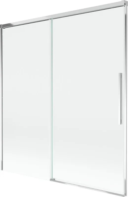 Mexen Rox dvoukřídlá posuvná vanová zástěna 150 x 150 cm, transparentní, chrom - 8C9-150-001-01-00