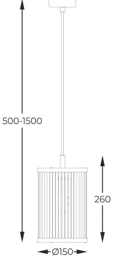 Zuma Line P0528-01F-P7AC - Lustr na lanku SERGIO 1xE14/60W/230V černá