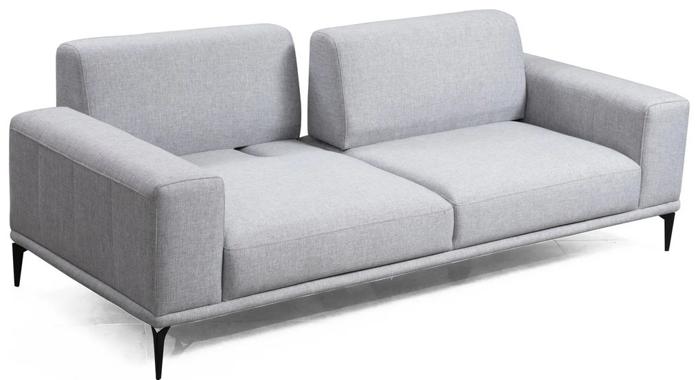 Hanah Home Třímístná pohovka NIKEA světle šedá nastavitelná 560ARE1710