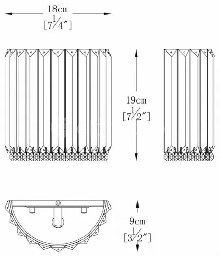 Brilagi - LED Křišťálové nástěnné svítidlo GLAMOUR 1xG9/42W/230V