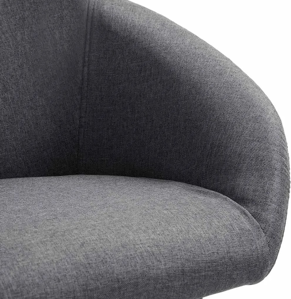 Jídelní židle 4 ks tmavě šedé textil 278408