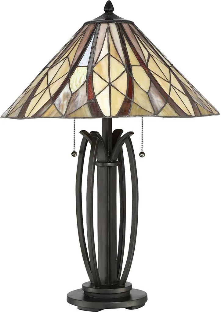 Secesní stolní lampa Elstead VICTORY 65 cm/2×E27