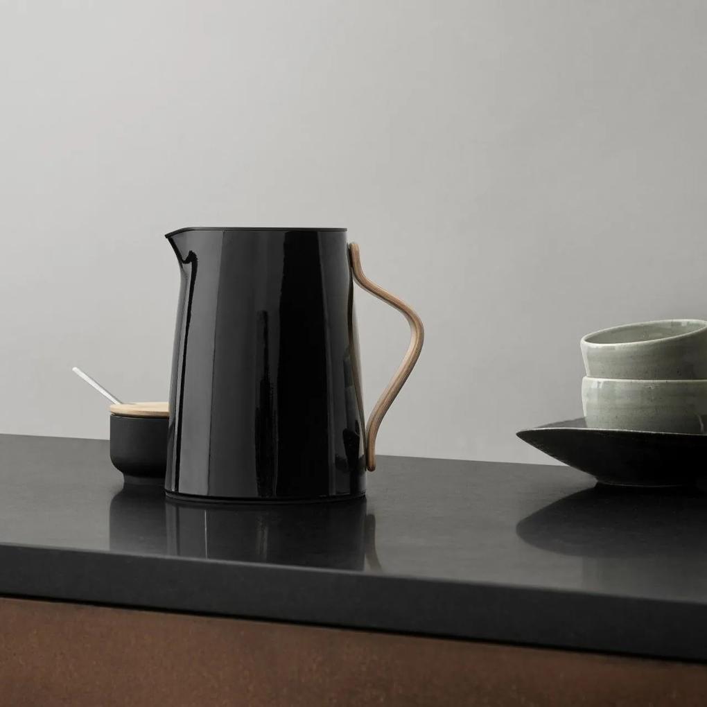 Stelton Termokonvice na čaj Emma Black 1 l, černá barva, kov