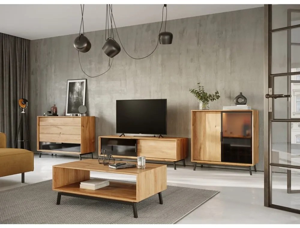 Massive home | Dubový konferenční stolek Modern Loft