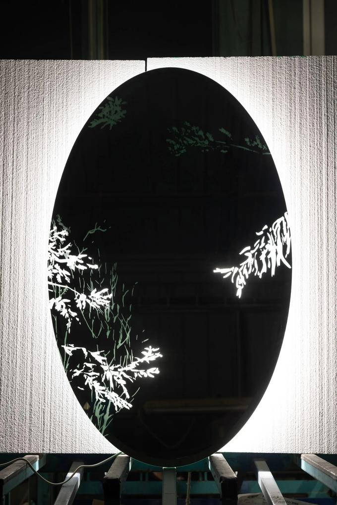 Amirro 100 x 60 cm Odpočinek pískované zrcadlo, podsvícení 1/5 STOD008