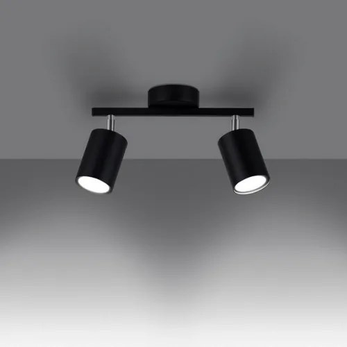 Stropní svítidlo SOLLUX LEMMI 2 černé GU10 2x40W bez žárovky SL.1127