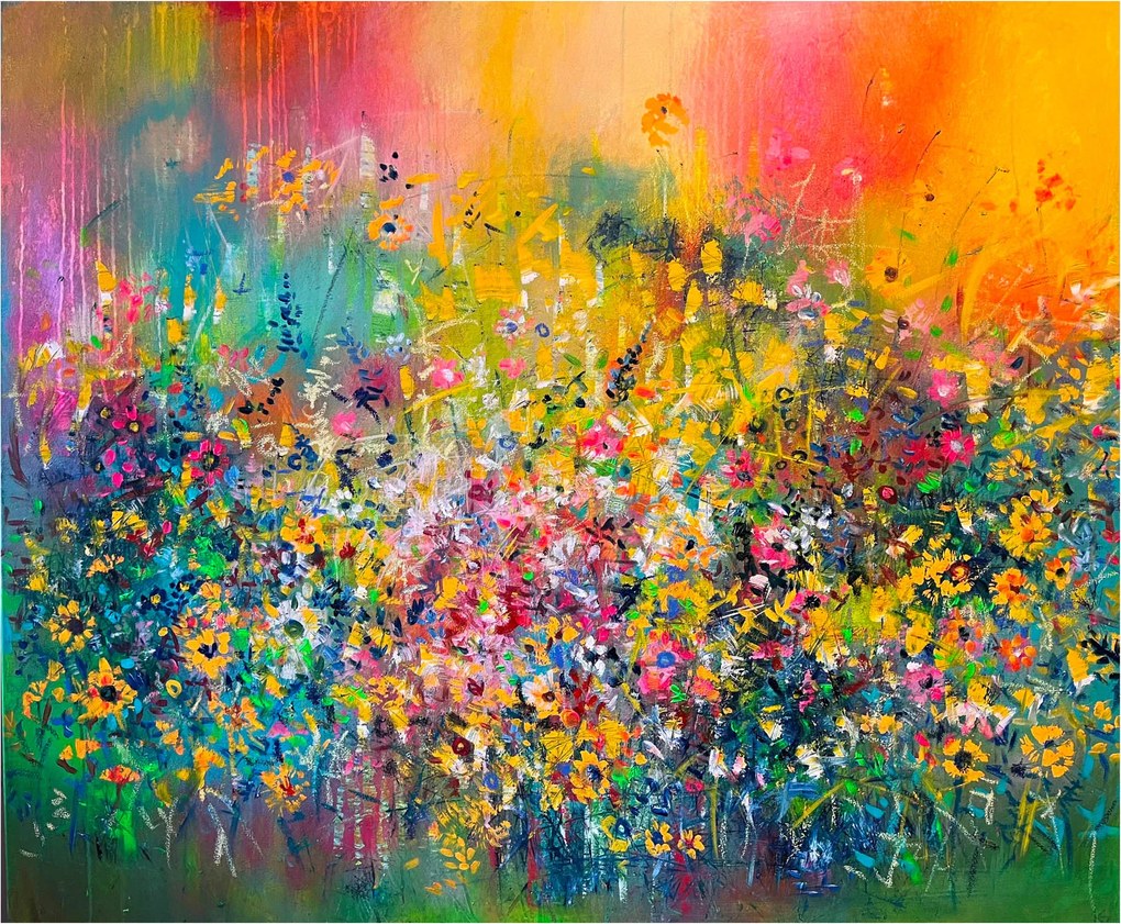 Kati Papp Zemková | Keď slnko zapadá Rám: Bílý, Velikost: 40 x 40 cm