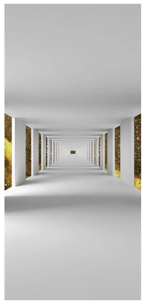 Fototapeta na dveře - Tunel se zlatým nebem (95x205cm)