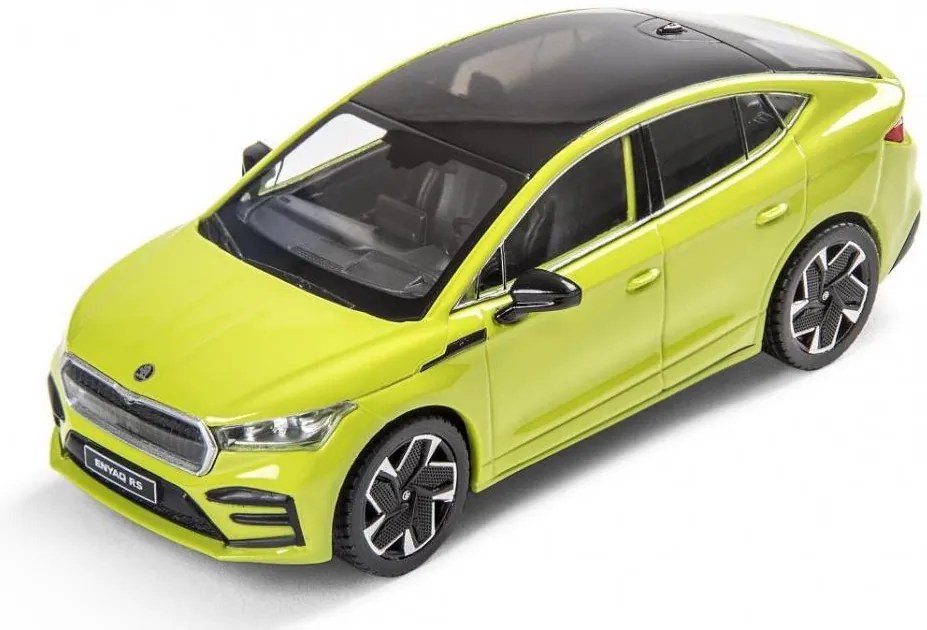 Kovový model škoda enyaq coupe rs 1:43, zelená mamba