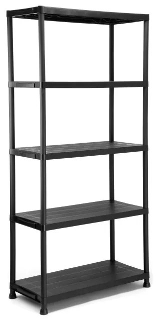 Plastový regál MAXER 180x90x40 cm černý