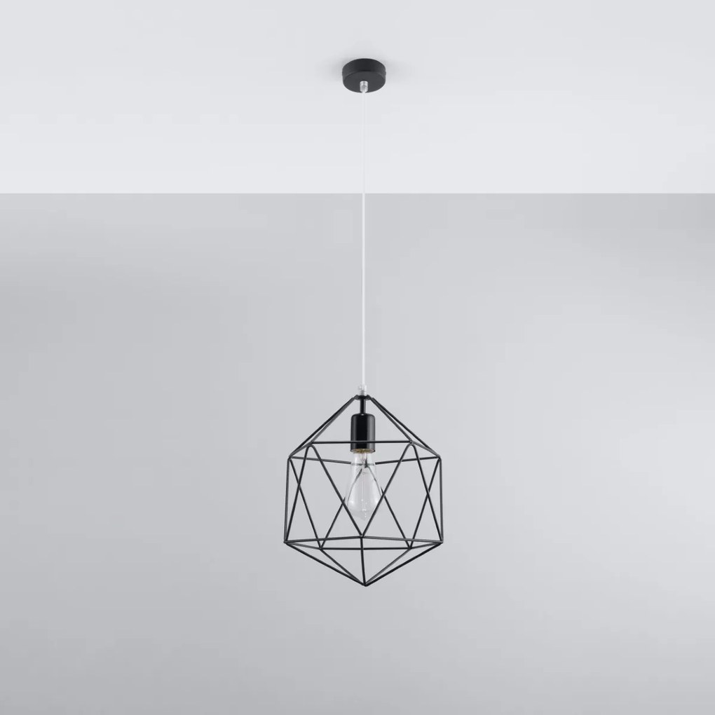 Sollux Lighting Závěsné svítidlo GASPARE Černá