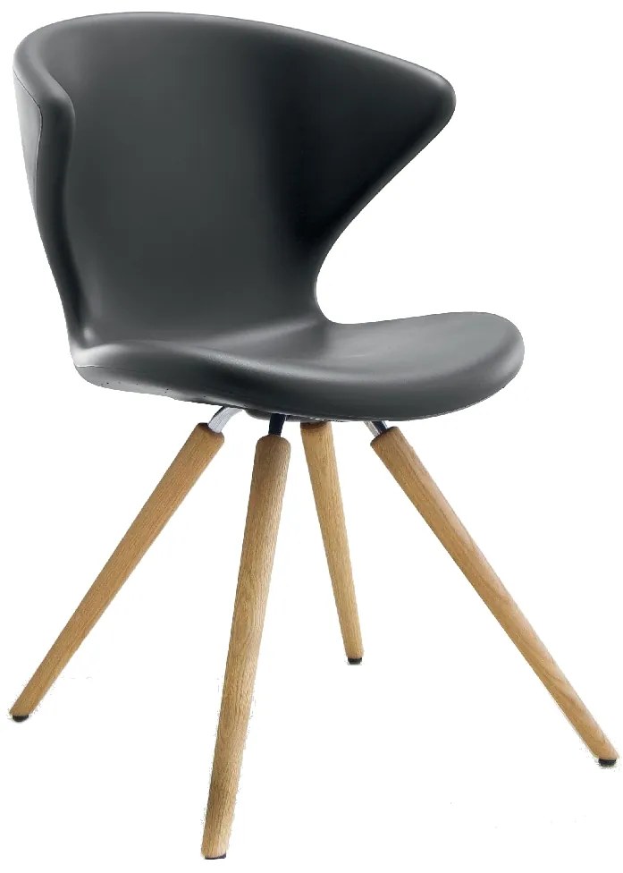 TONON - Otočná židle CONCEPT Soft Touch, dřevěná podnož