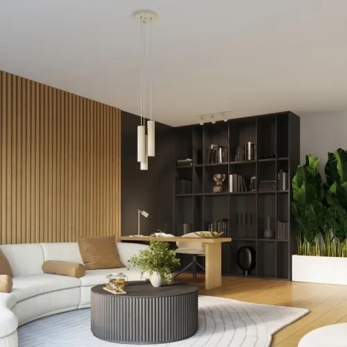 Nástěnné svítidlo SOLLUX KARBON 30 krémová GU10 2x10W bez žárovek SL.1596