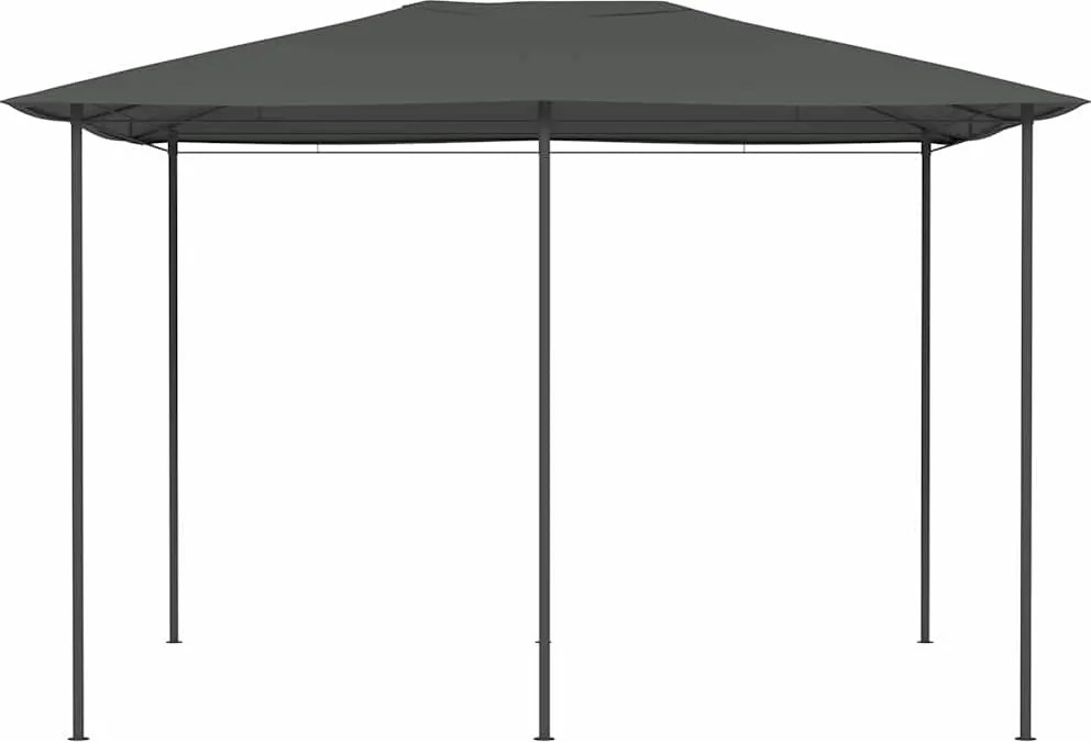 Altán 3 x 4 x 2,6 m antracitový 160 g/m² 313616