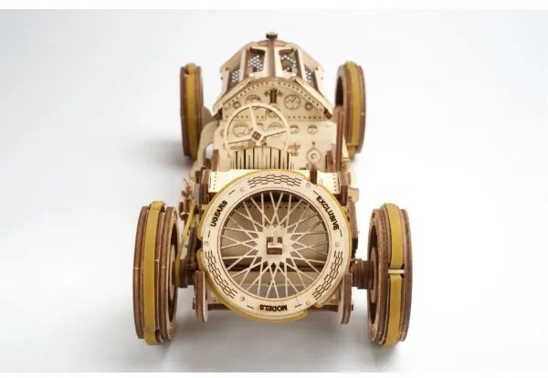 Ugears - 3D dřevěné mechanické puzzle U9 Auto Grand Prix