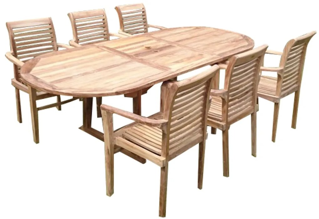 2Home Zahradní nábytek Faisal I. teak set 1+6