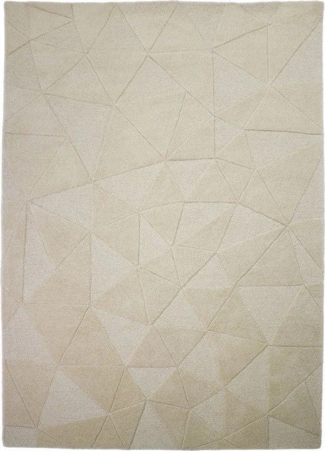 Béžový ručně tkaný vlněný koberec 160x230 cm Shard – Flair Rugs