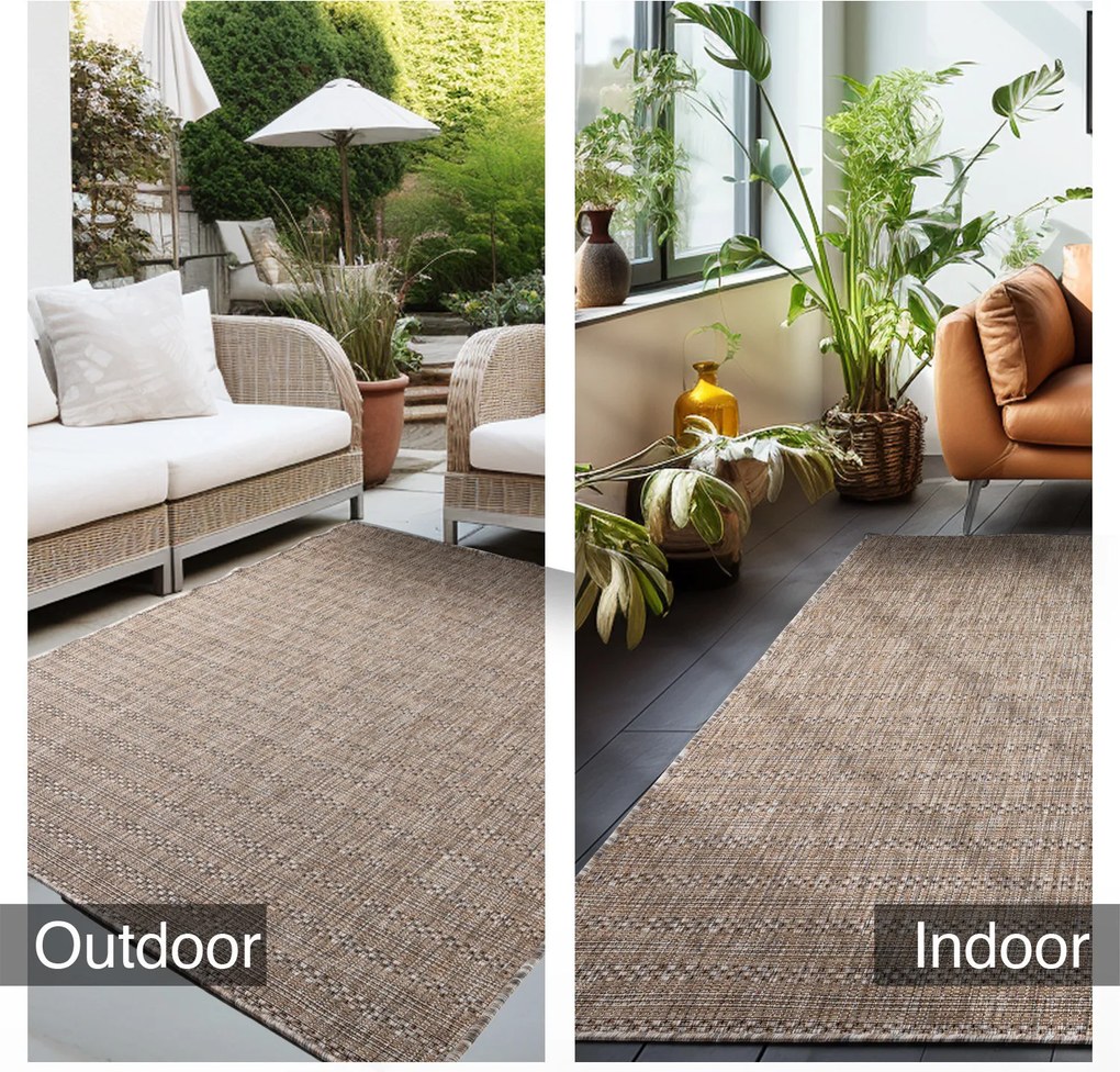 Ayyildiz, Kusový koberec Zagora 4513 Beige – na ven i na doma, 120x170, béžová, chodba / předsíň