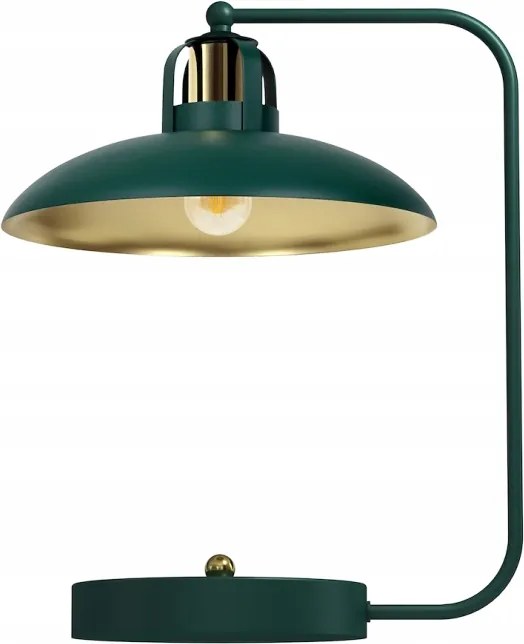 Milagro Stolní lampa Felix Green/gold 1xE27 Stolní lampa 1 ks