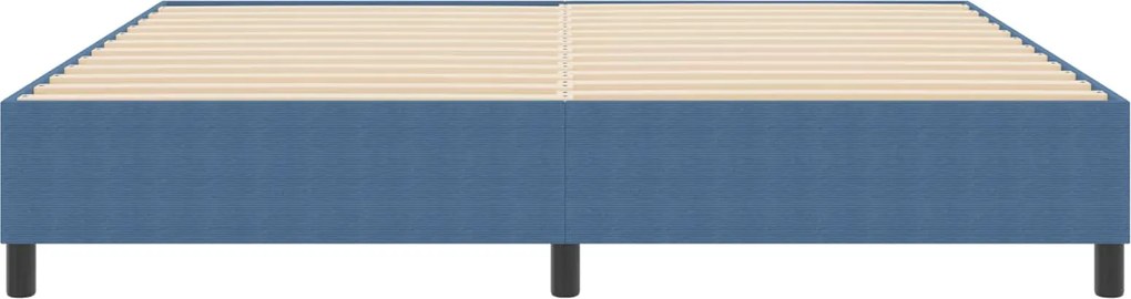 Rám platformy Modrá 200 x 200 cm Žebrovaná látka 3337430