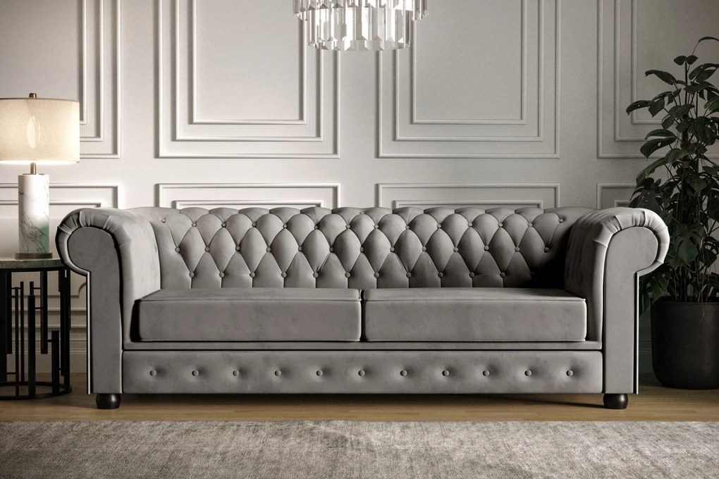 GRAND Pohovka LUXURY, dvojsedák Barva: VELVET 20, Rozkládání do lůžka: Ne