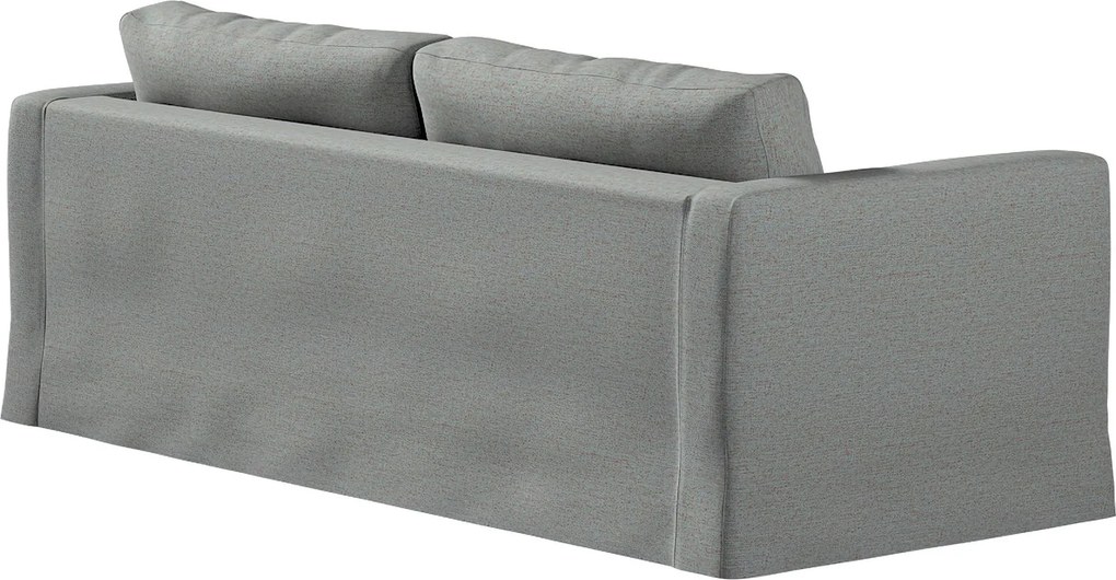 Potah na pohovku IKEA Karlstad 3-místná, nerozkládací, dlouhý barva modrá látka pletený vzor
