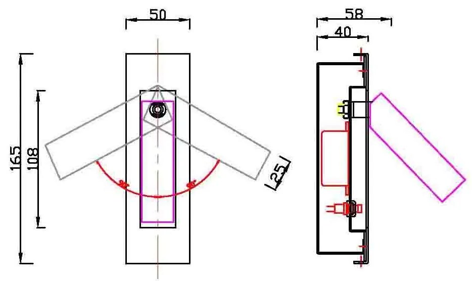 Mantra 6820 Gokova, bílé nástěnné svítidlo LED 3W 210lm 3000K, výška 16,5cm