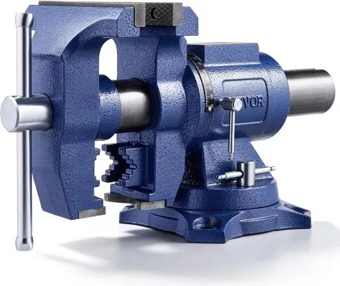 16,5 cm víceúčelový stolní svěrák Heavy Ductile Iron otočná základna 360°