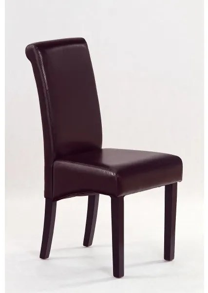 Halmar Dřevěná židle Nero wenge - tmavě hnědá